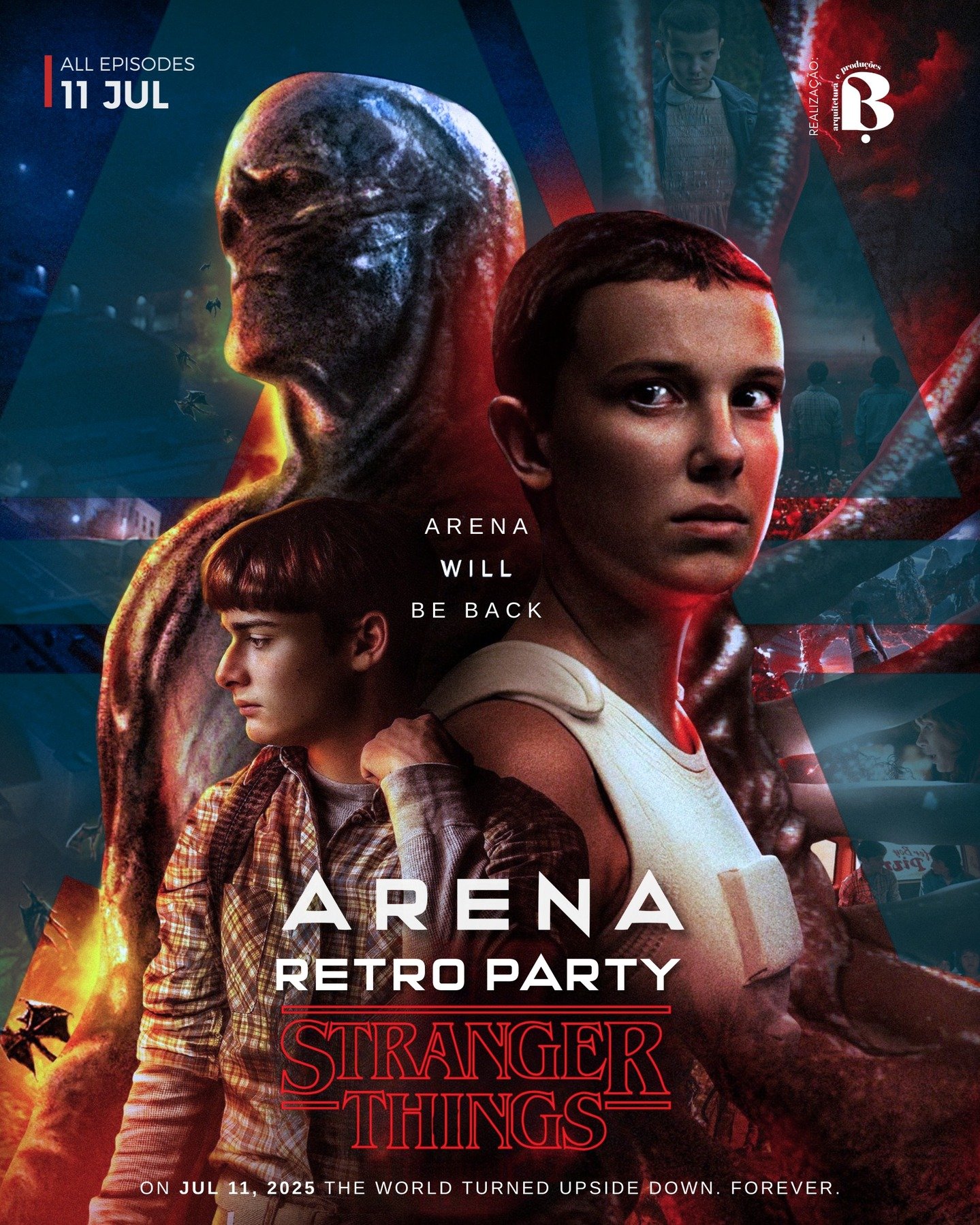 Calendário Nerd - Arena Retro Party - Especial Stranger Things