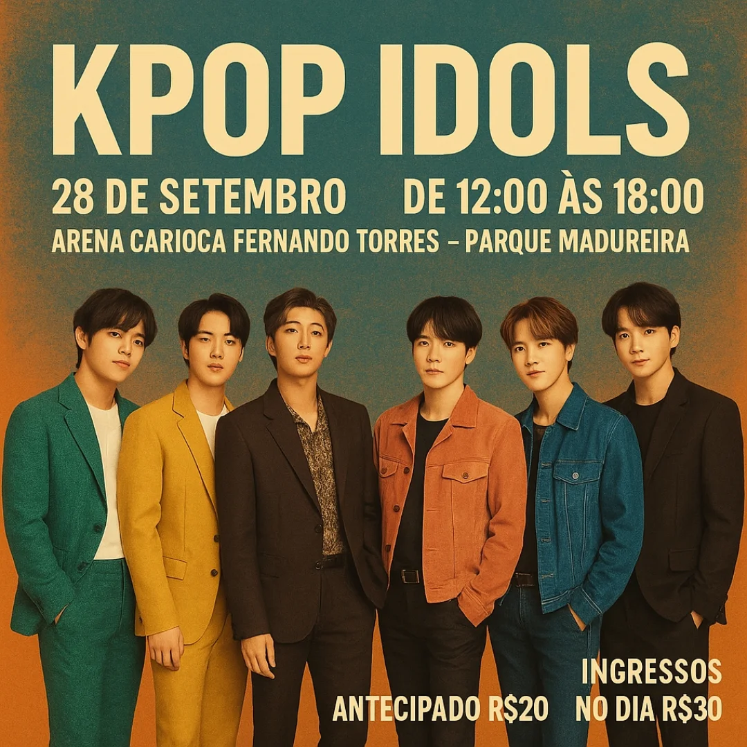 Calendário Nerd - Kpop Idols 2025 - Parque Madureira